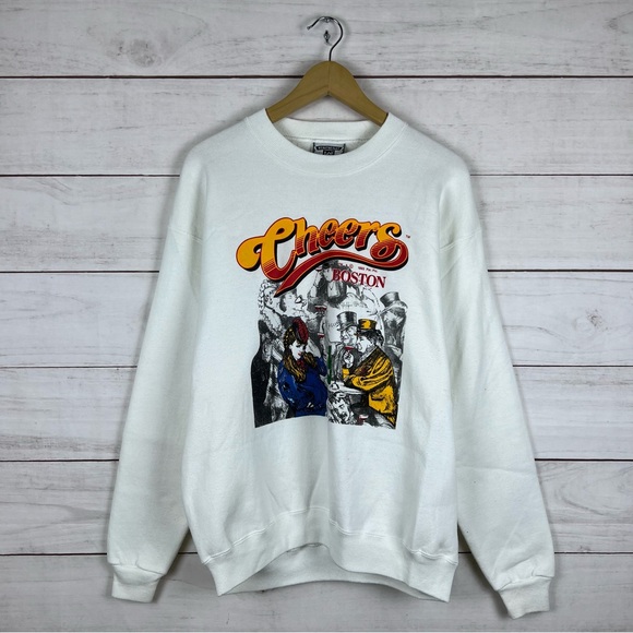 Vintage | Shirts | Vintage 993 Cheers Boston Sweatshirt Large | Poshmark